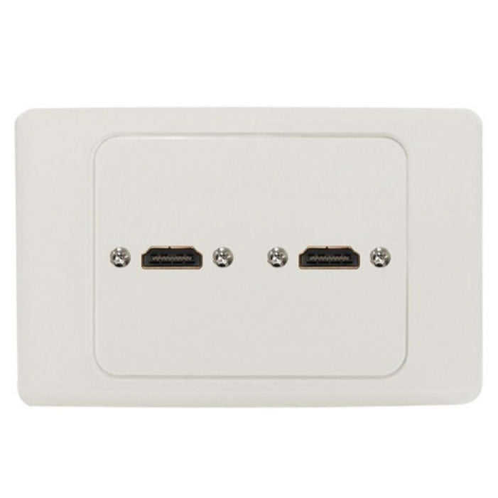 Dual HDMI Female to Female Wall Plate – GM Multimedia